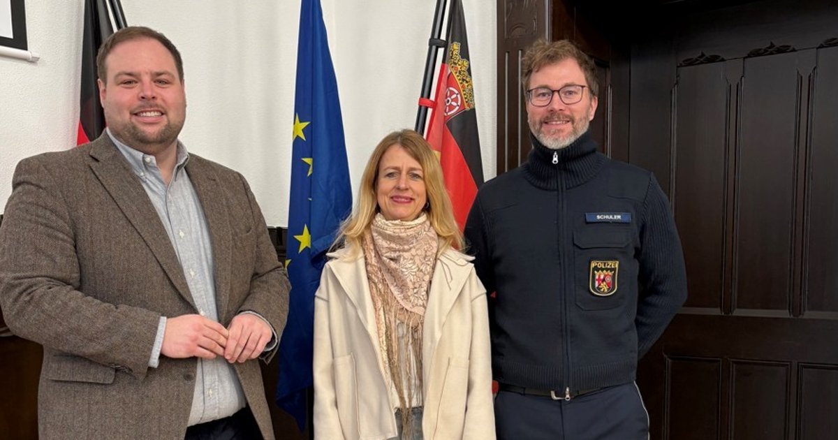 Antrittsbesuch der Polizei | Verbandsgemeinde Wöllstein